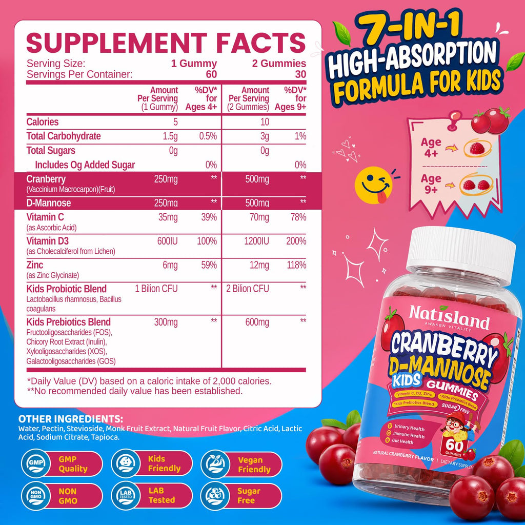D-Mannose vitamins for children