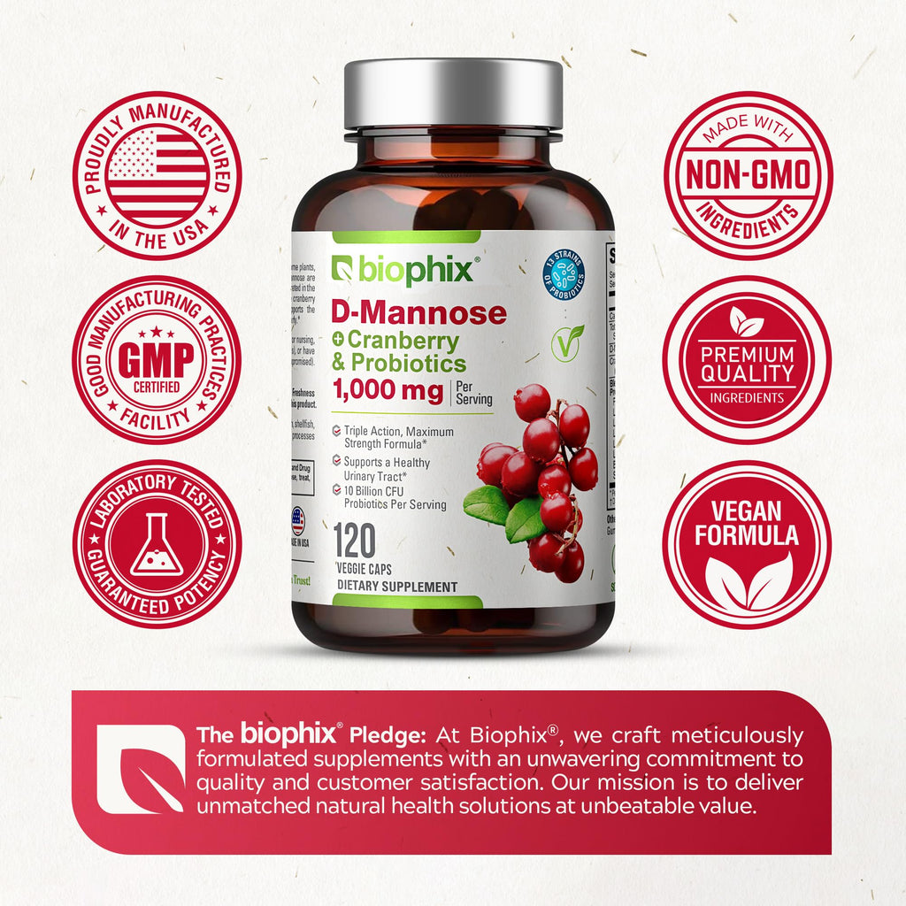 D-Mannose with cranberry for comfort