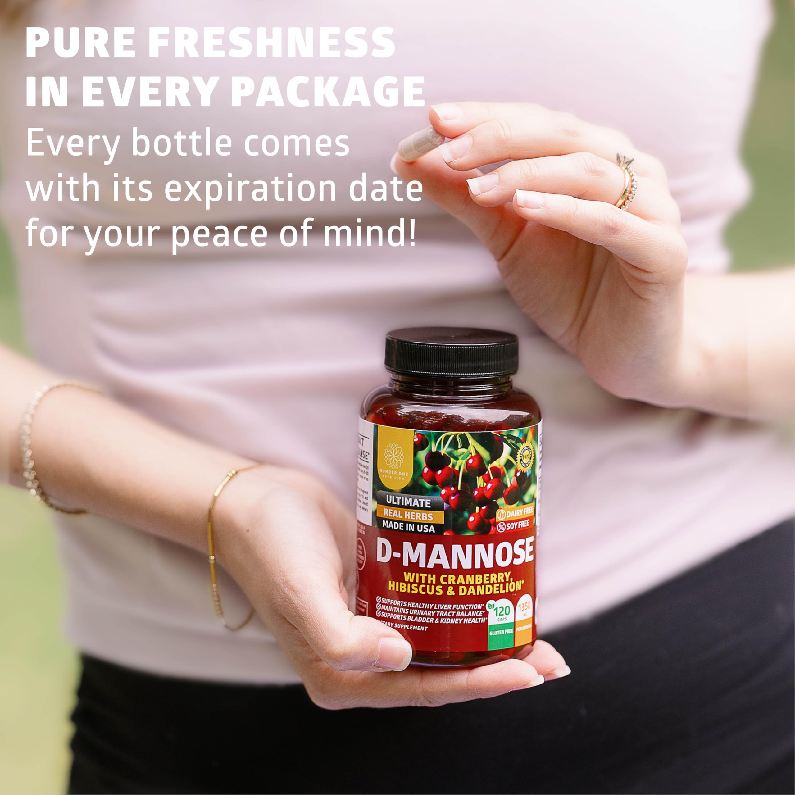 D-Mannose with cranberry for infection prevention