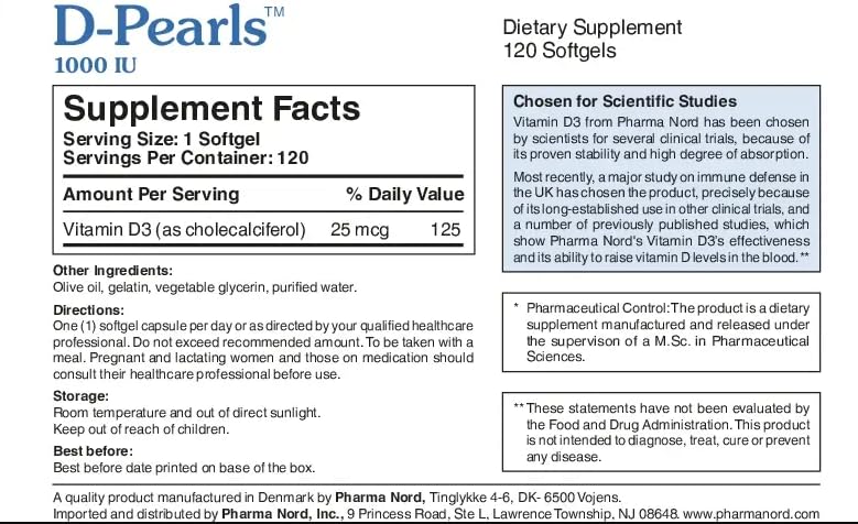 D-Pearls for overall wellness