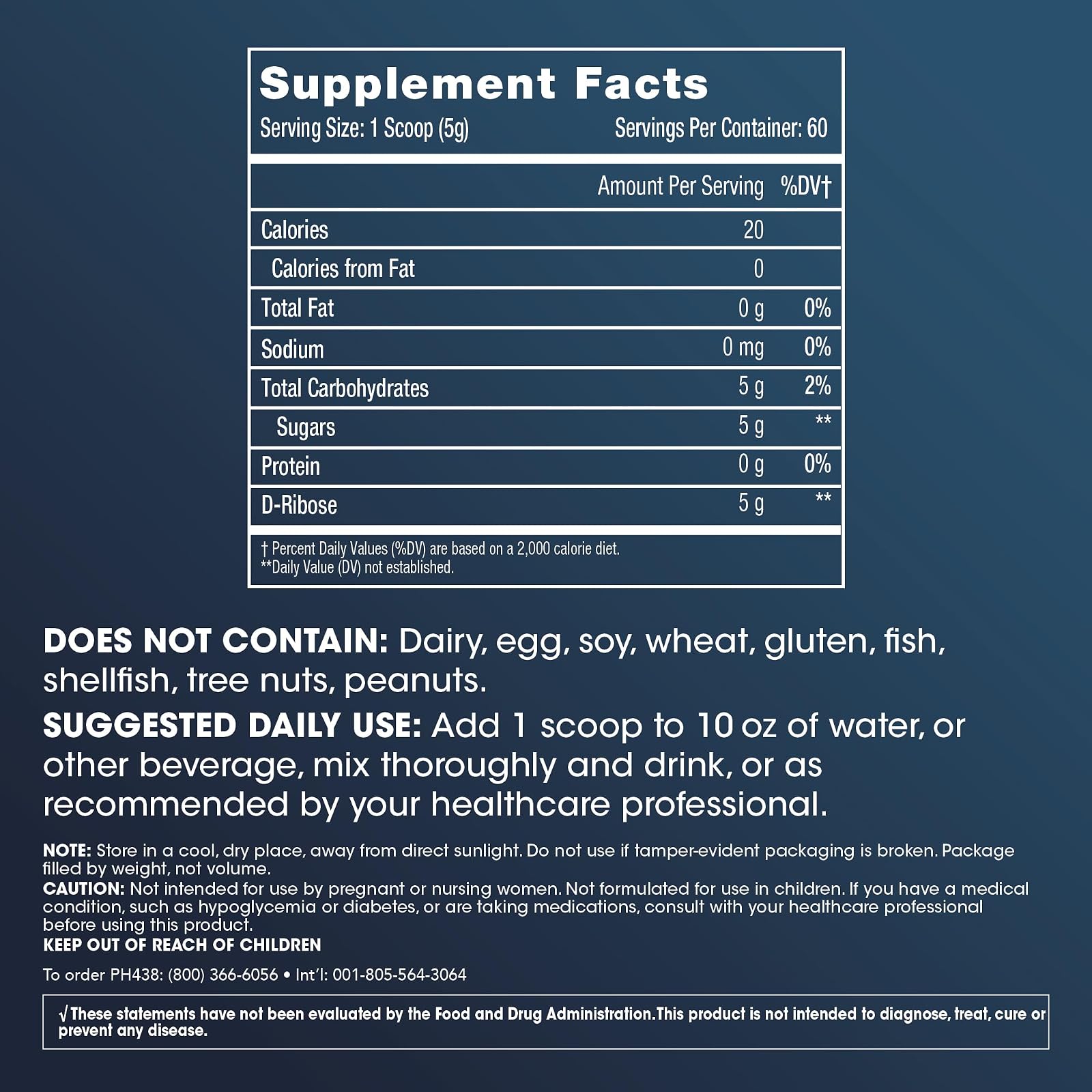 D-Ribose for enhanced endurance