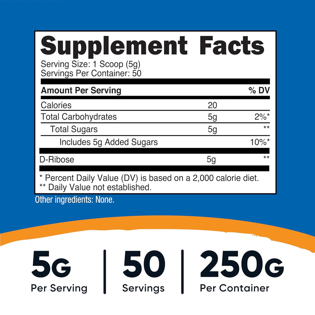 D-Ribose Powder supports muscle recovery
