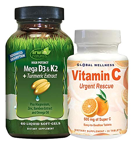 D3 and K2 complex with turmeric