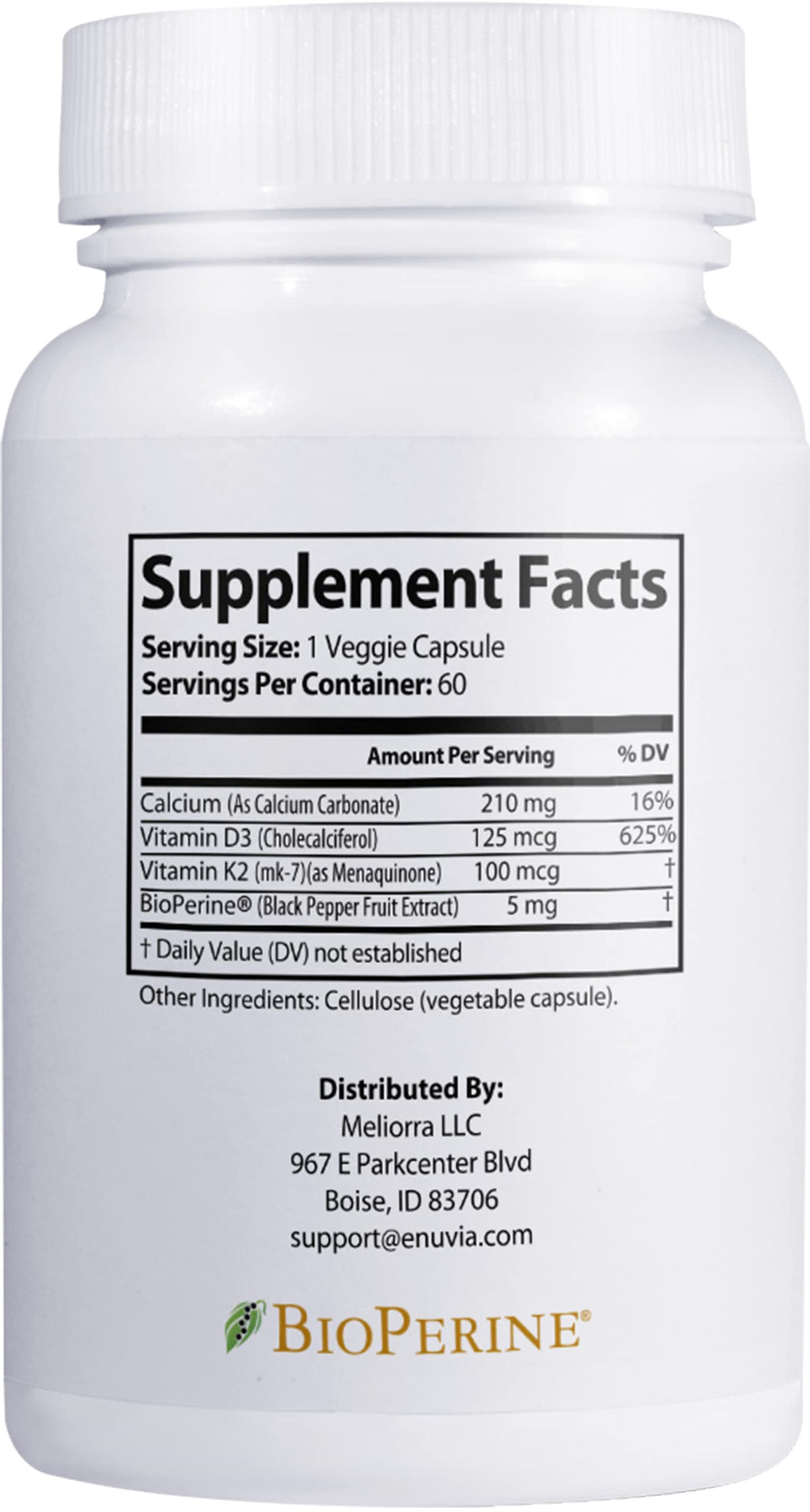 D3 and K2 supplement for women and men