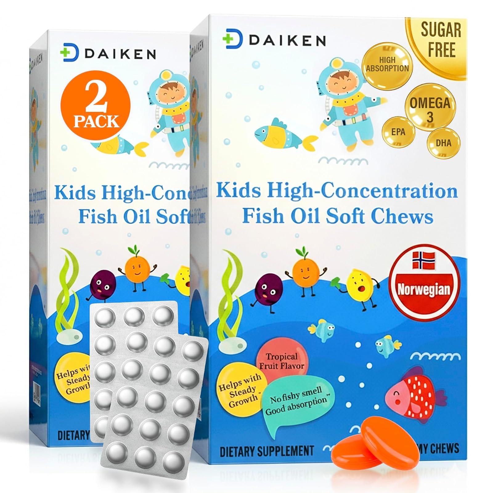 DAIKEN kids fish oil gummies