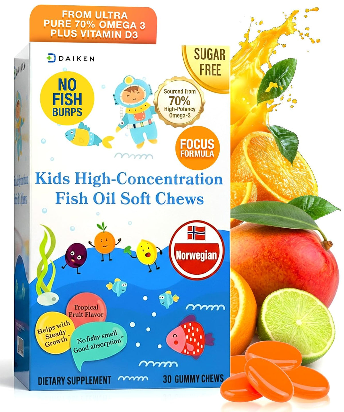 DAIKEN kids fish oil gummies