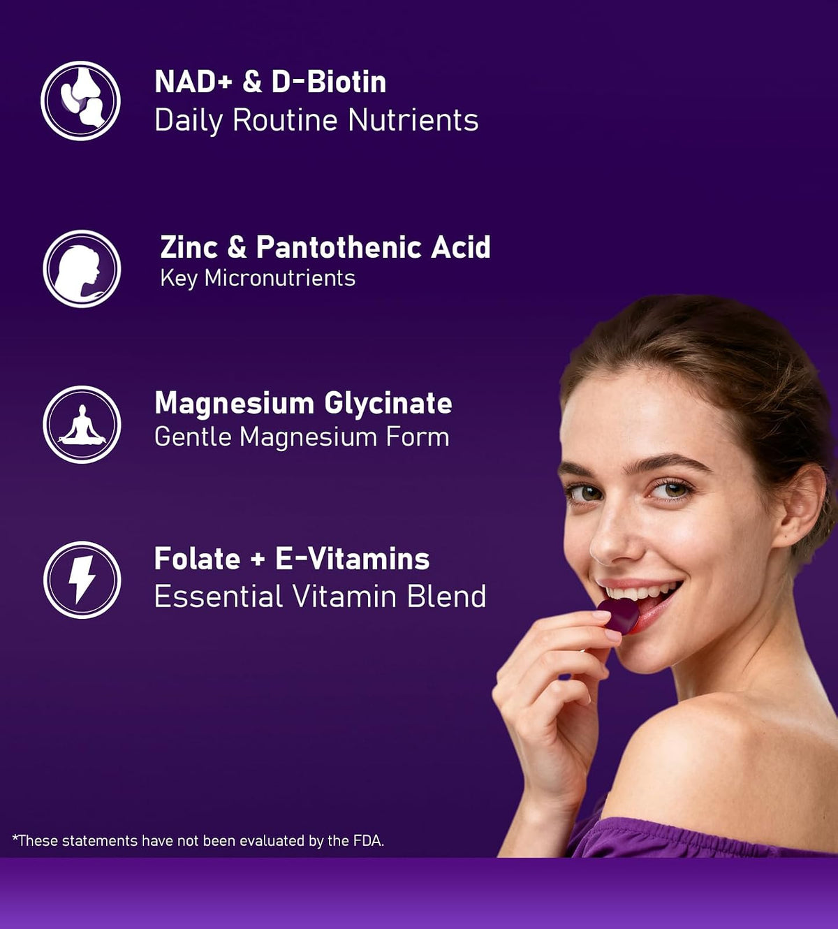Daily antioxidant gummies for vitality