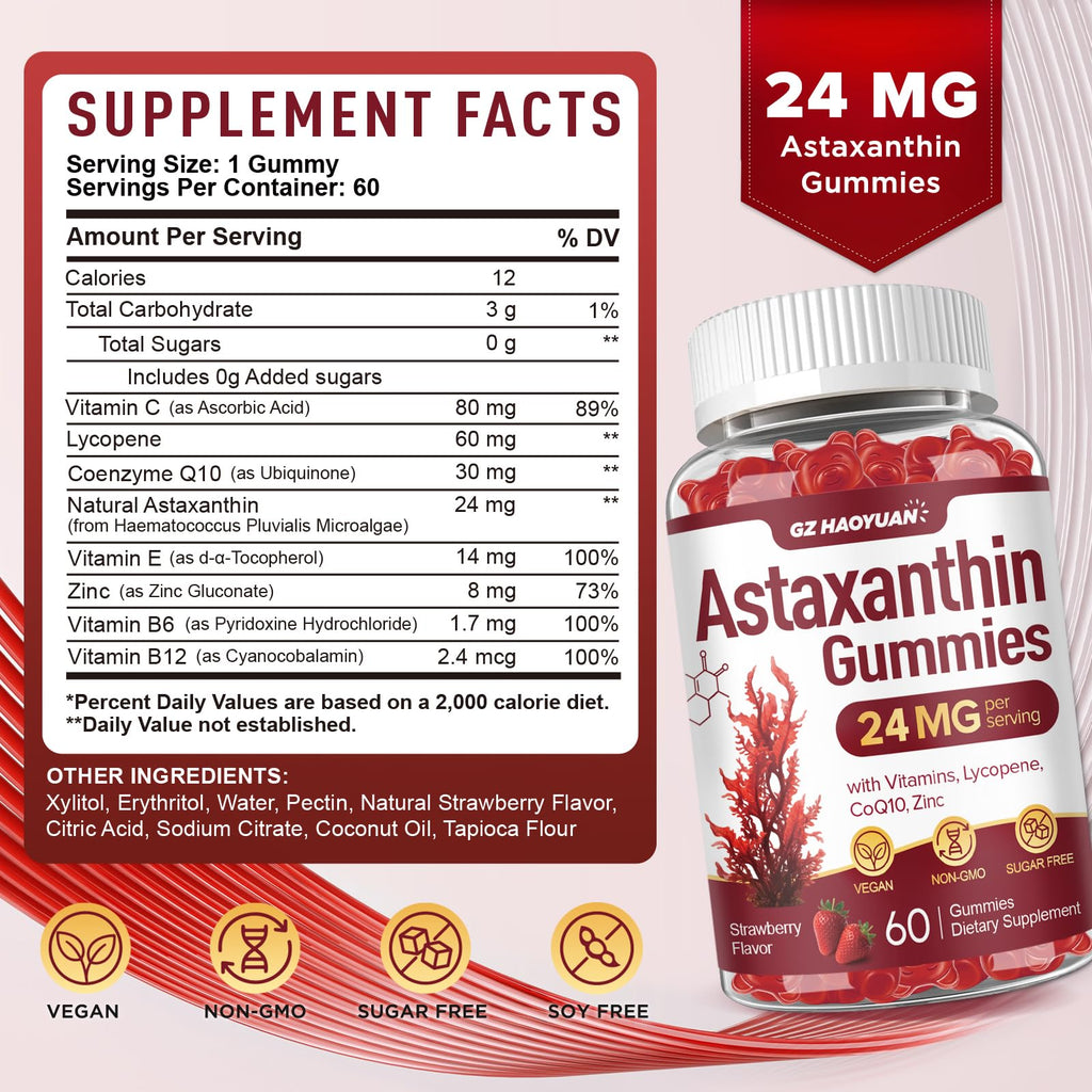Daily antioxidant gummies for vitality