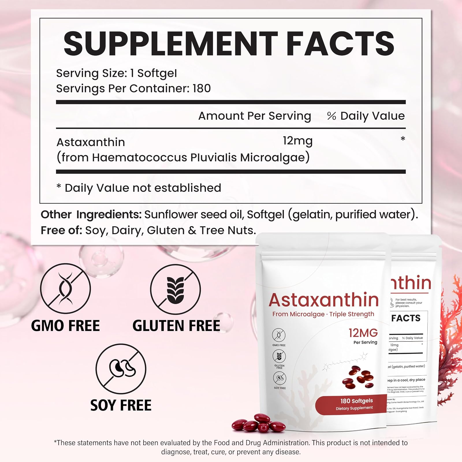 Daily antioxidant protection with Astaxanthin
