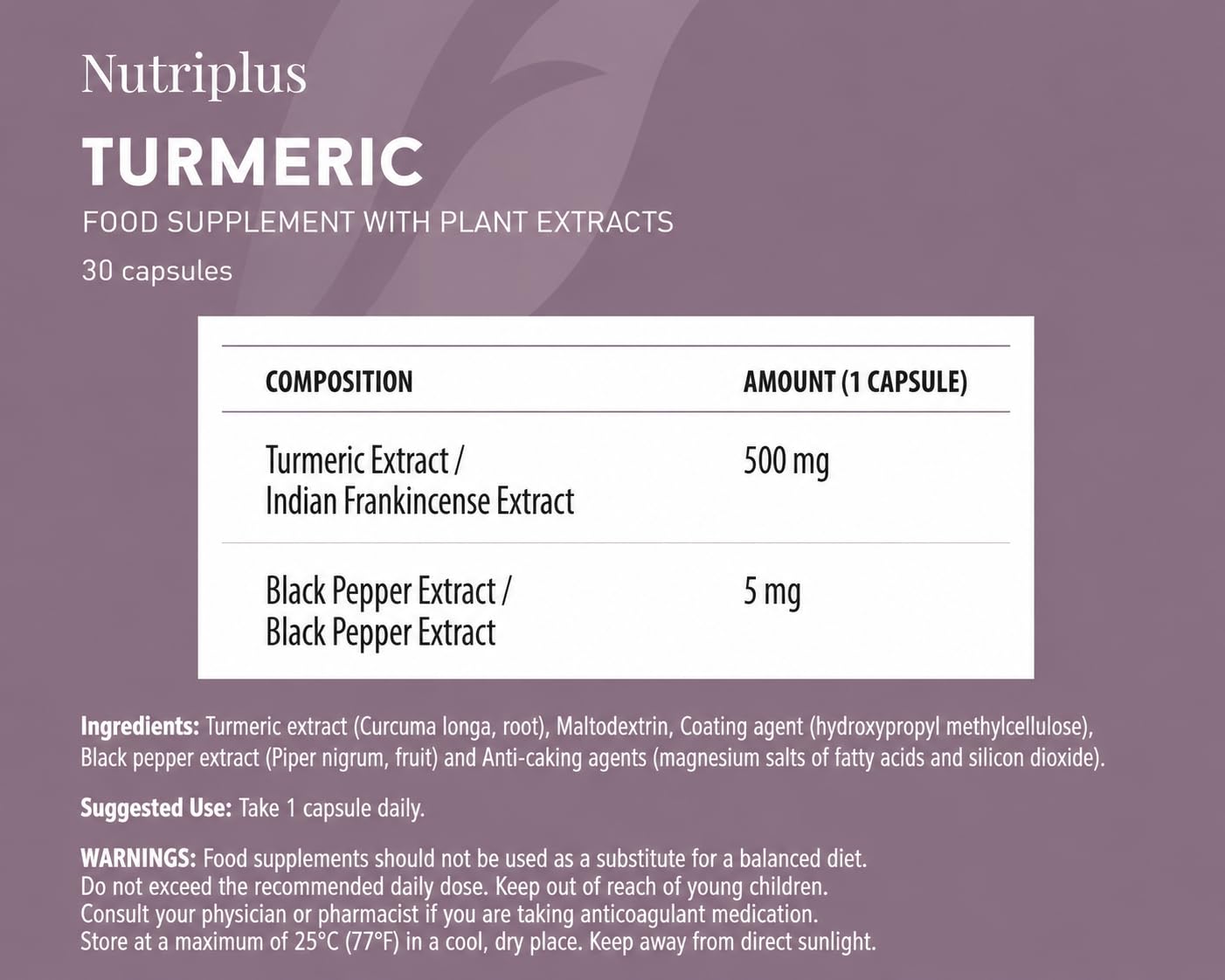 daily antioxidant support turmeric capsules