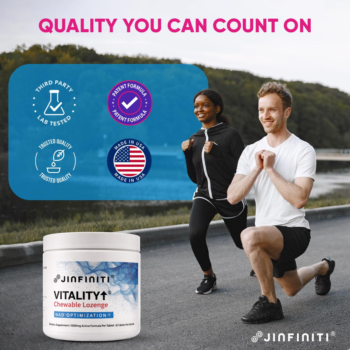 Daily antioxidant support with Jinfiniti NAD+