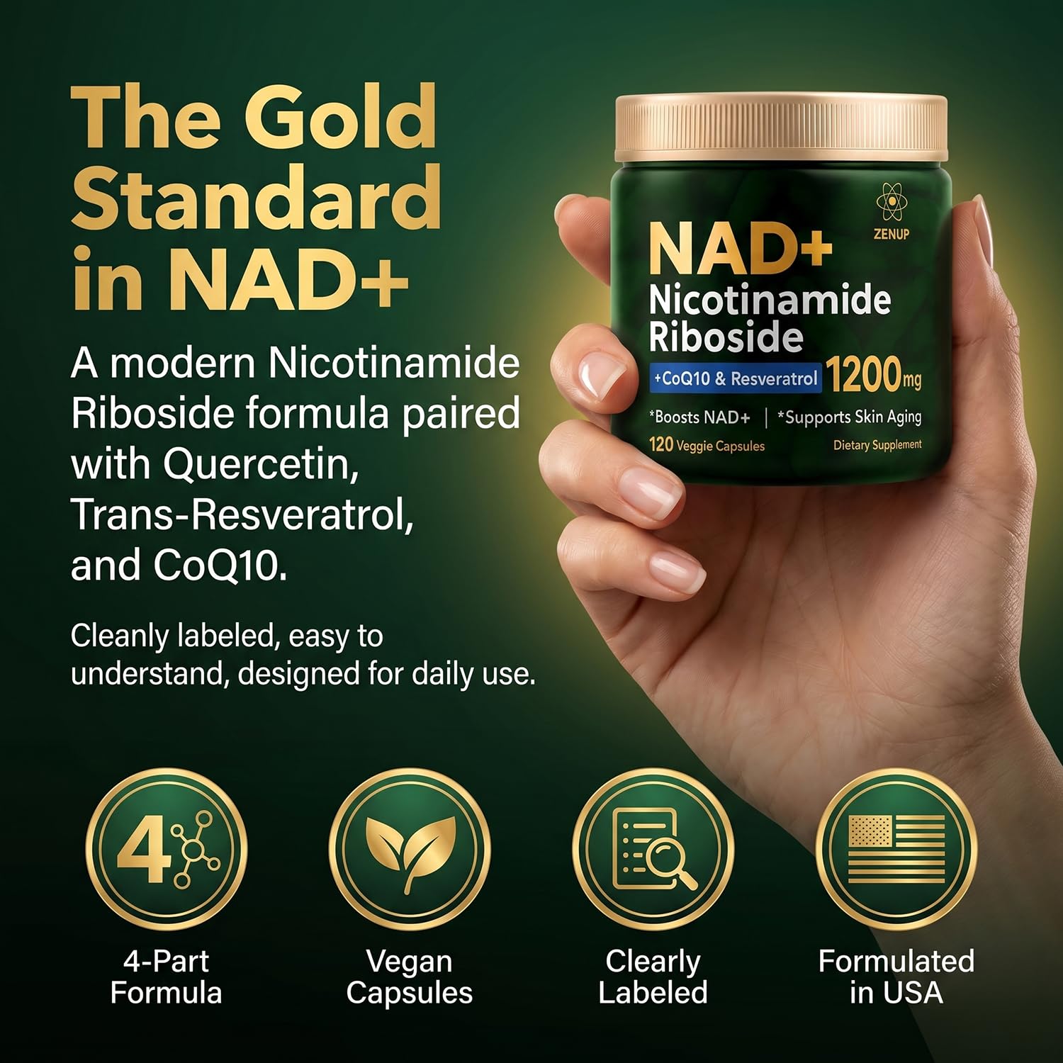 Daily antioxidant support with NAD