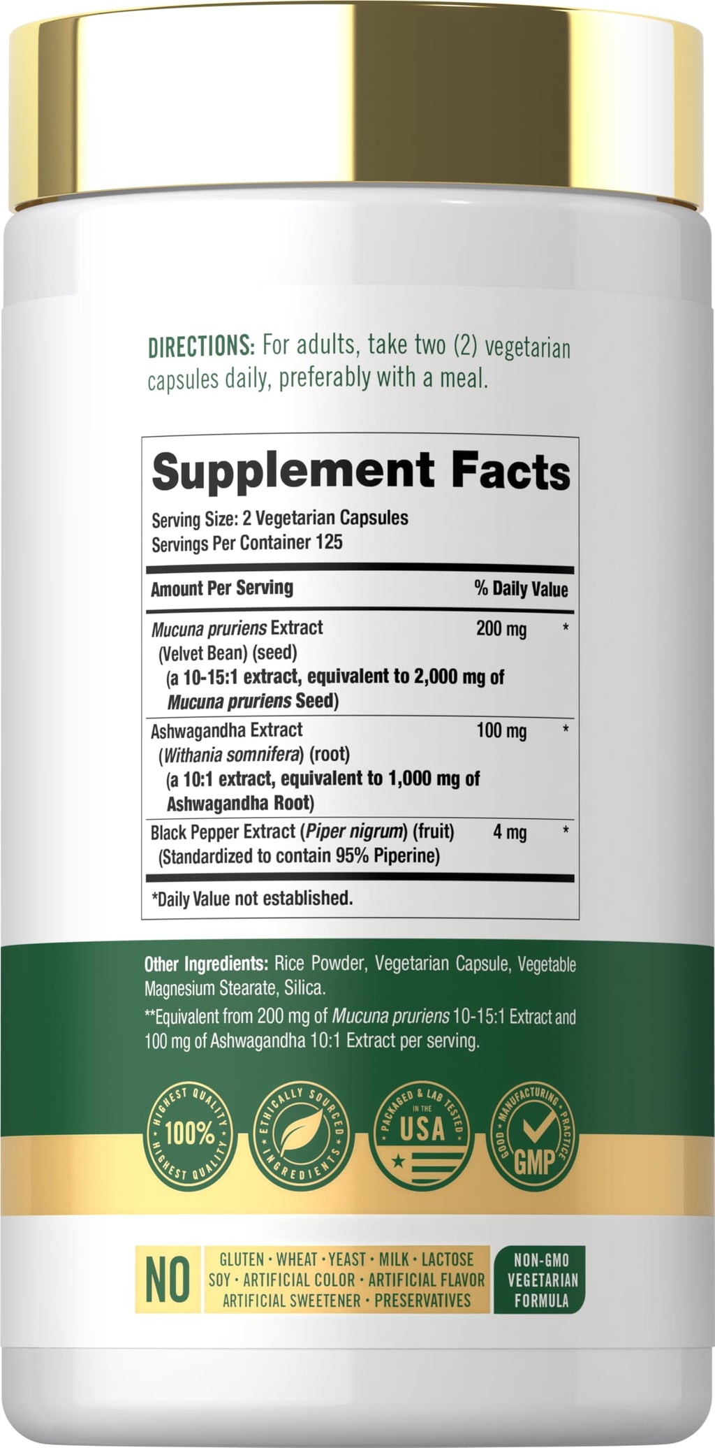 daily ashwagandha dosage for men