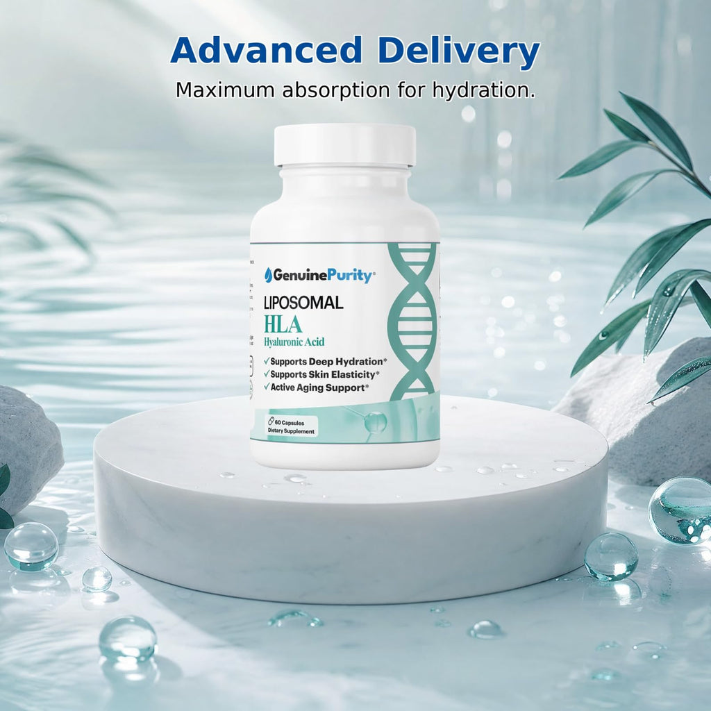 Daily beauty routine with Hyaluronic Acid capsules