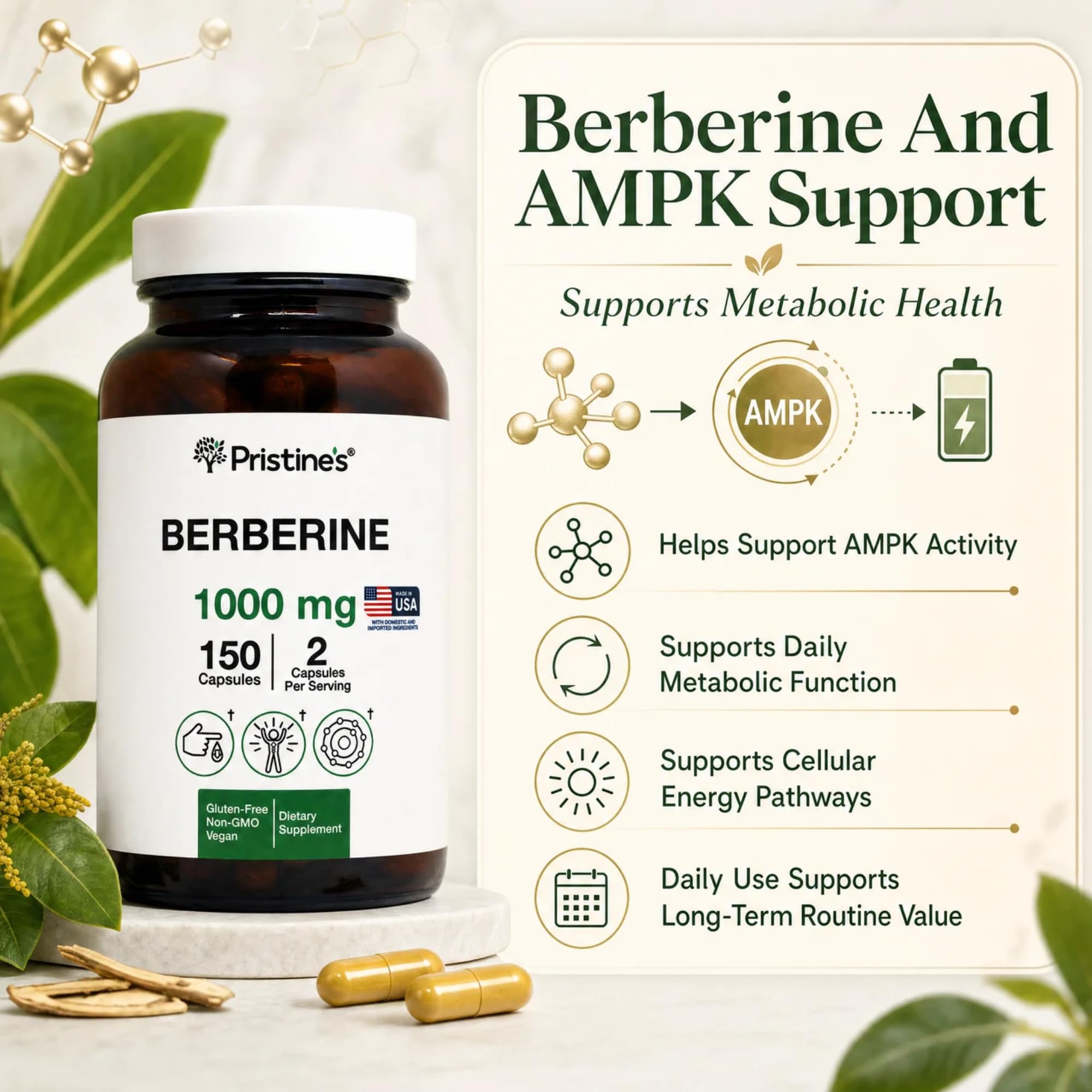 Daily berberine for a healthy routine