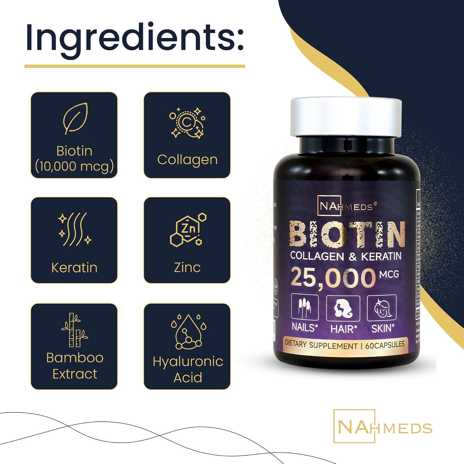 daily biotin capsules for radiant skin