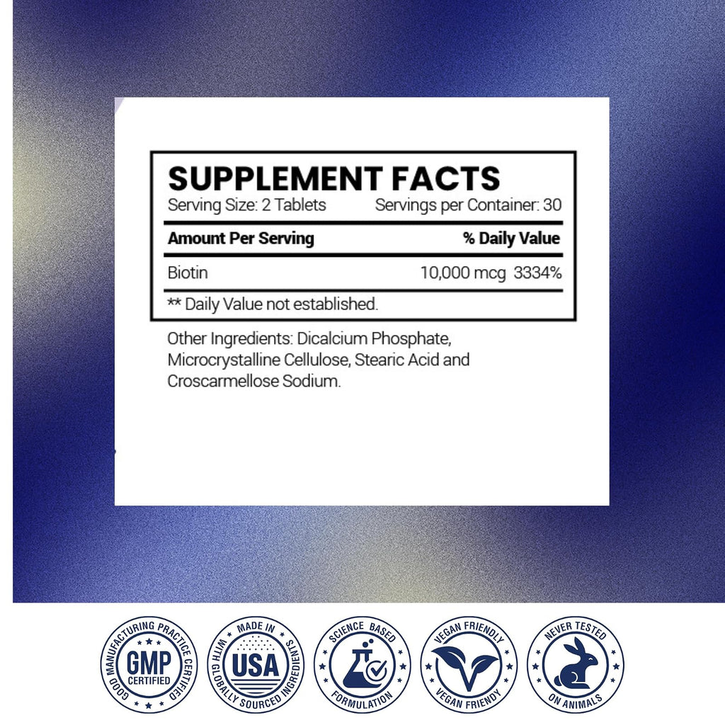 daily biotin dosage for wellness