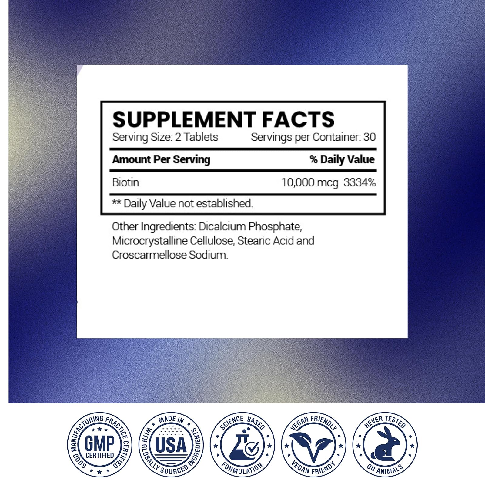 daily biotin dosage for wellness