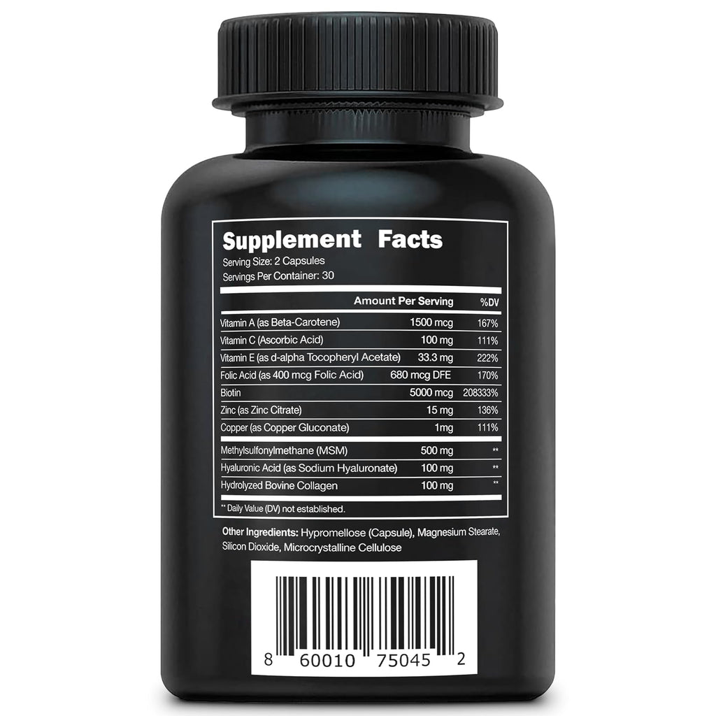 Daily biotin for vibrant hair and skin