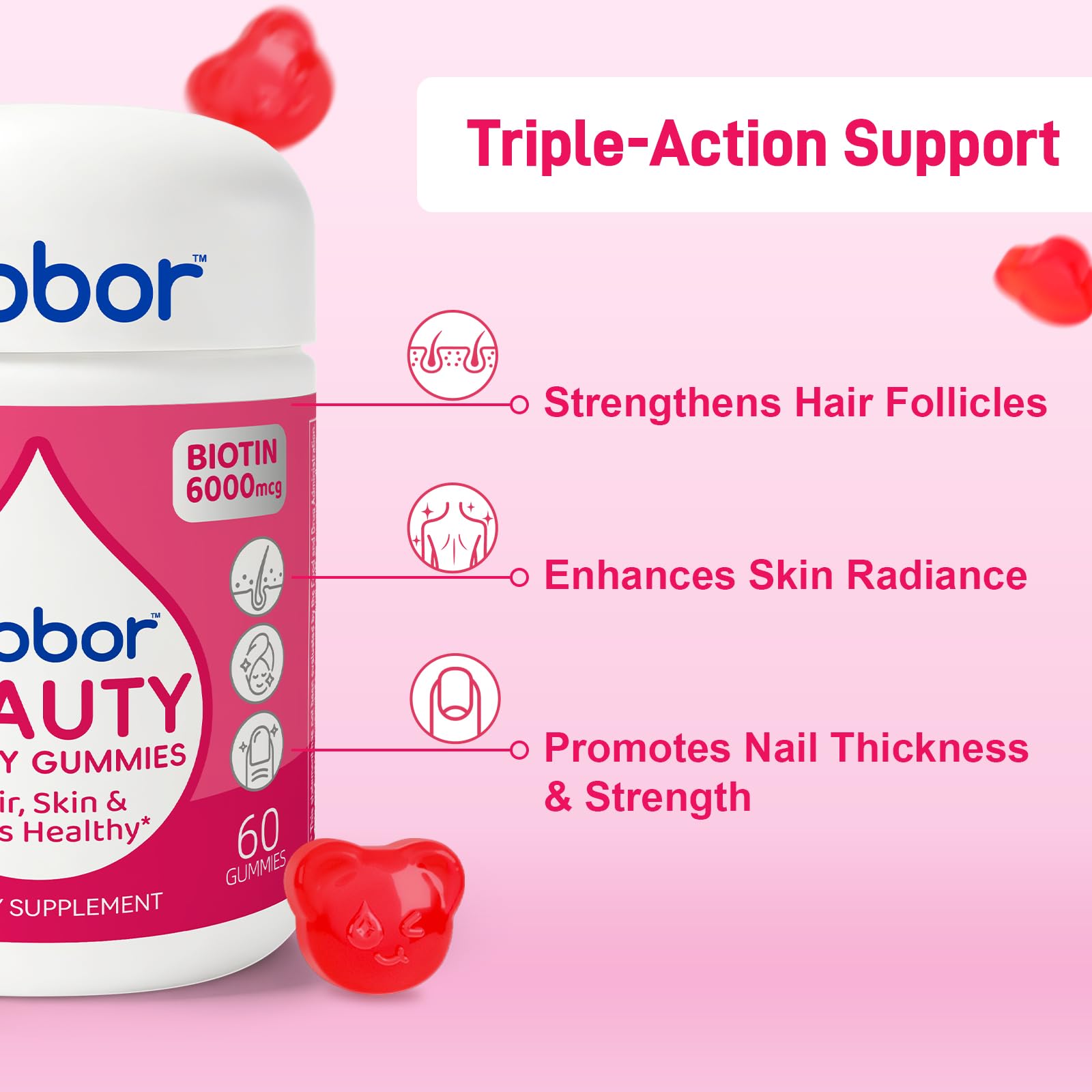 Daily biotin supplement for stronger nails