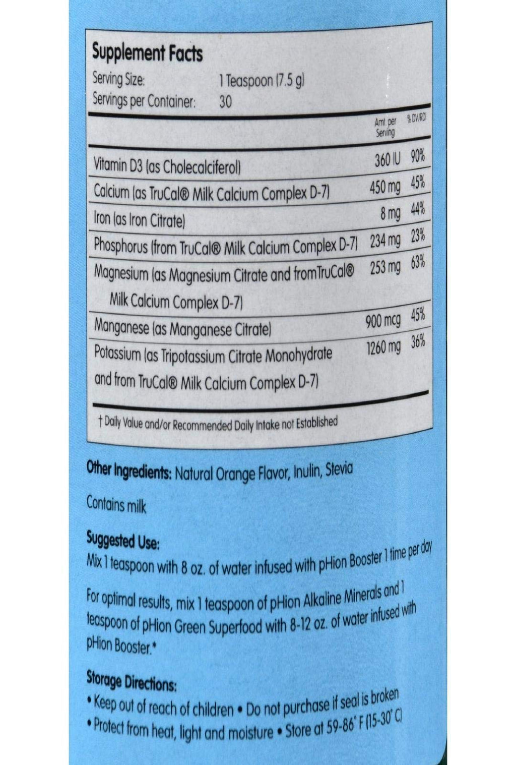 daily blended vitamin & mineral supplements