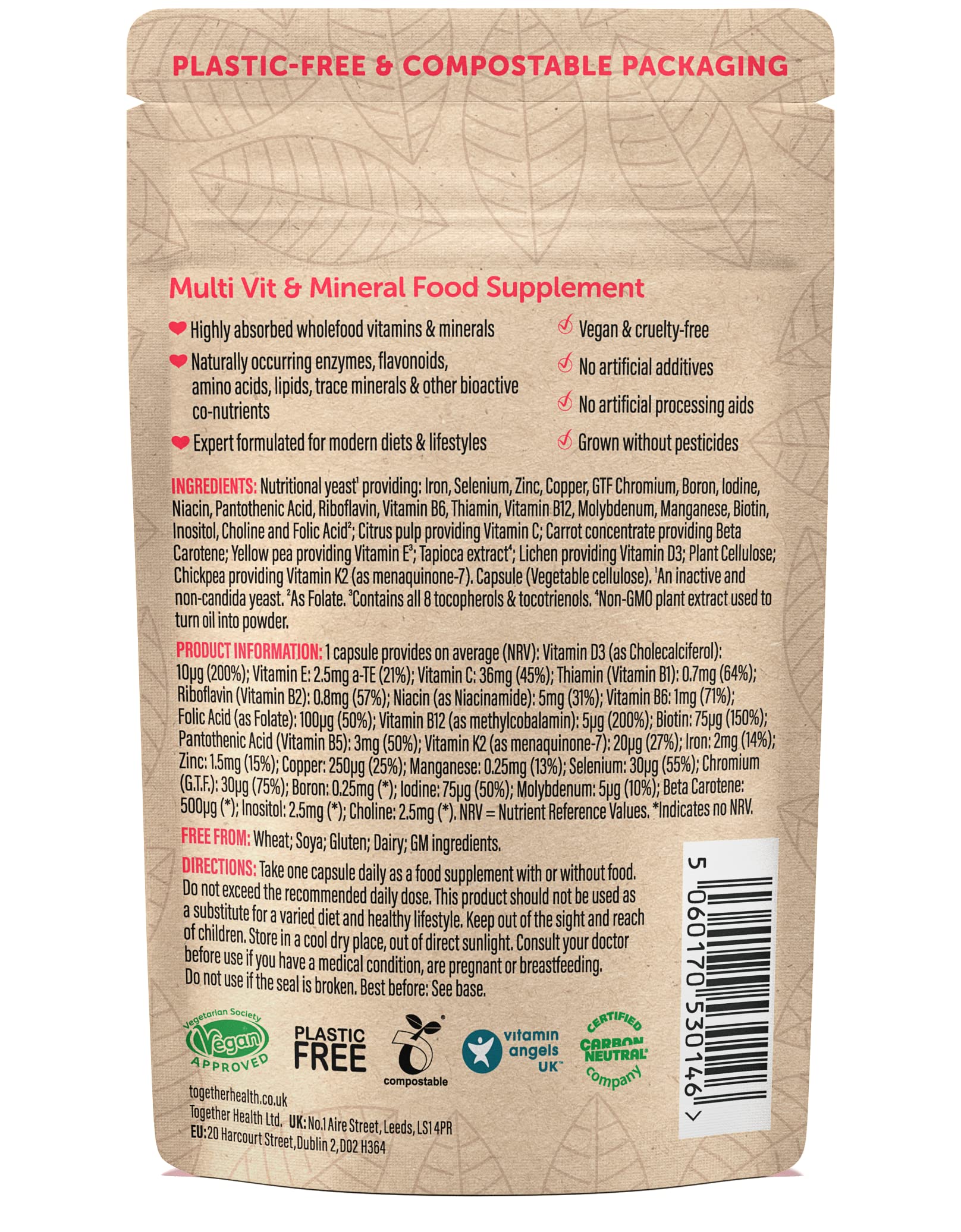 daily blended vitamin & mineral supplements