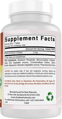 Daily boron intake for optimal health