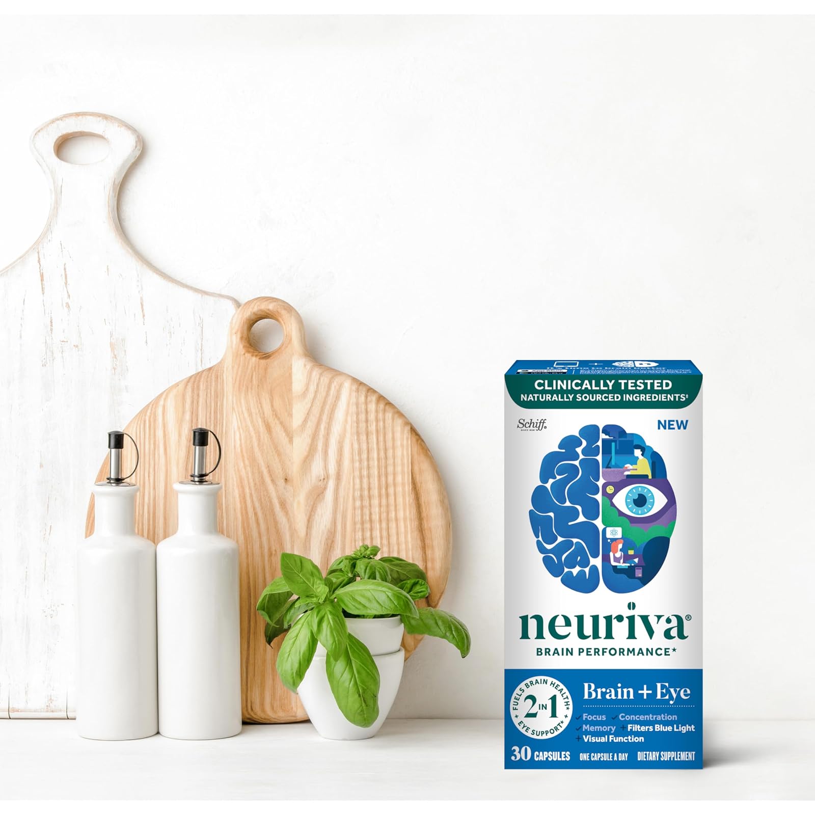 Daily brain and eye health support