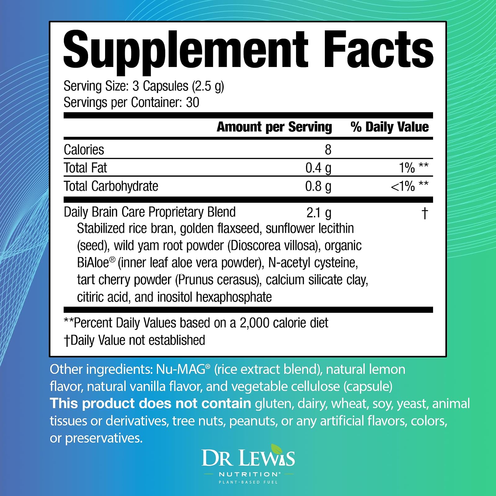 Daily brain care multivitamin for men