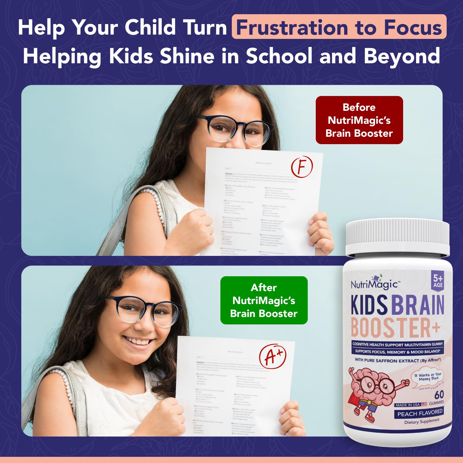 Daily brain health gummies for kids