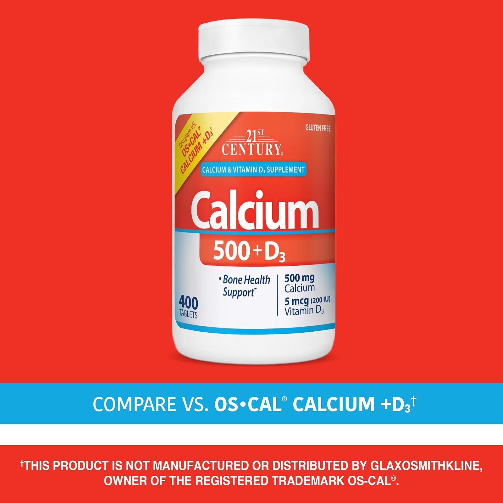 Daily calcium and vitamin D3 support