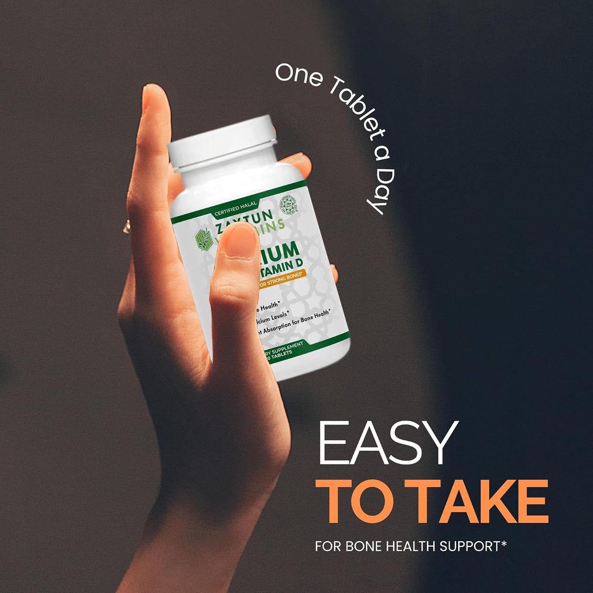 Daily calcium and vitamin D3 support