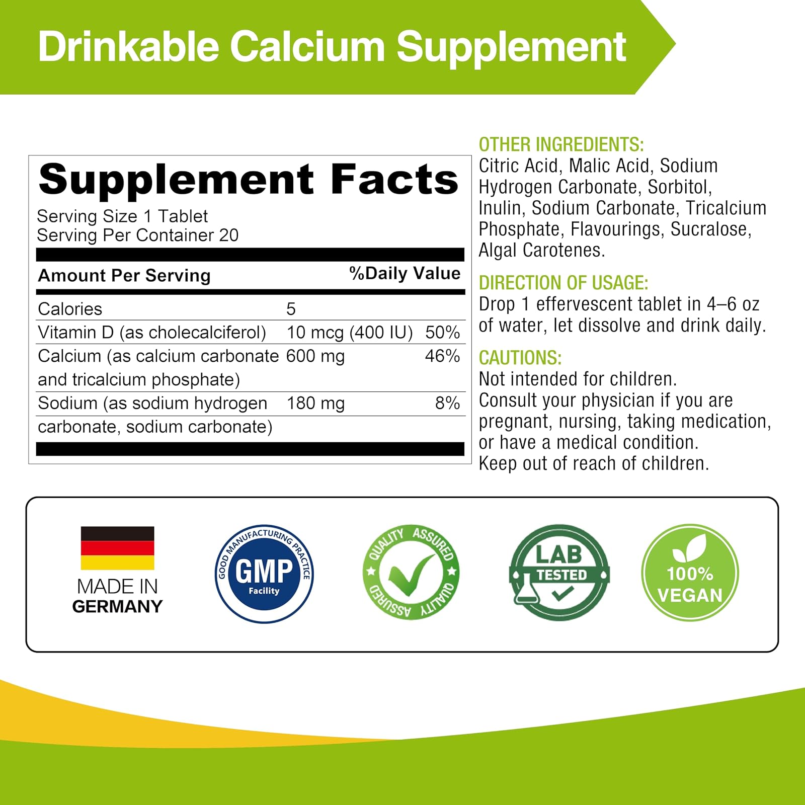 Daily calcium boost with Vitamin D3