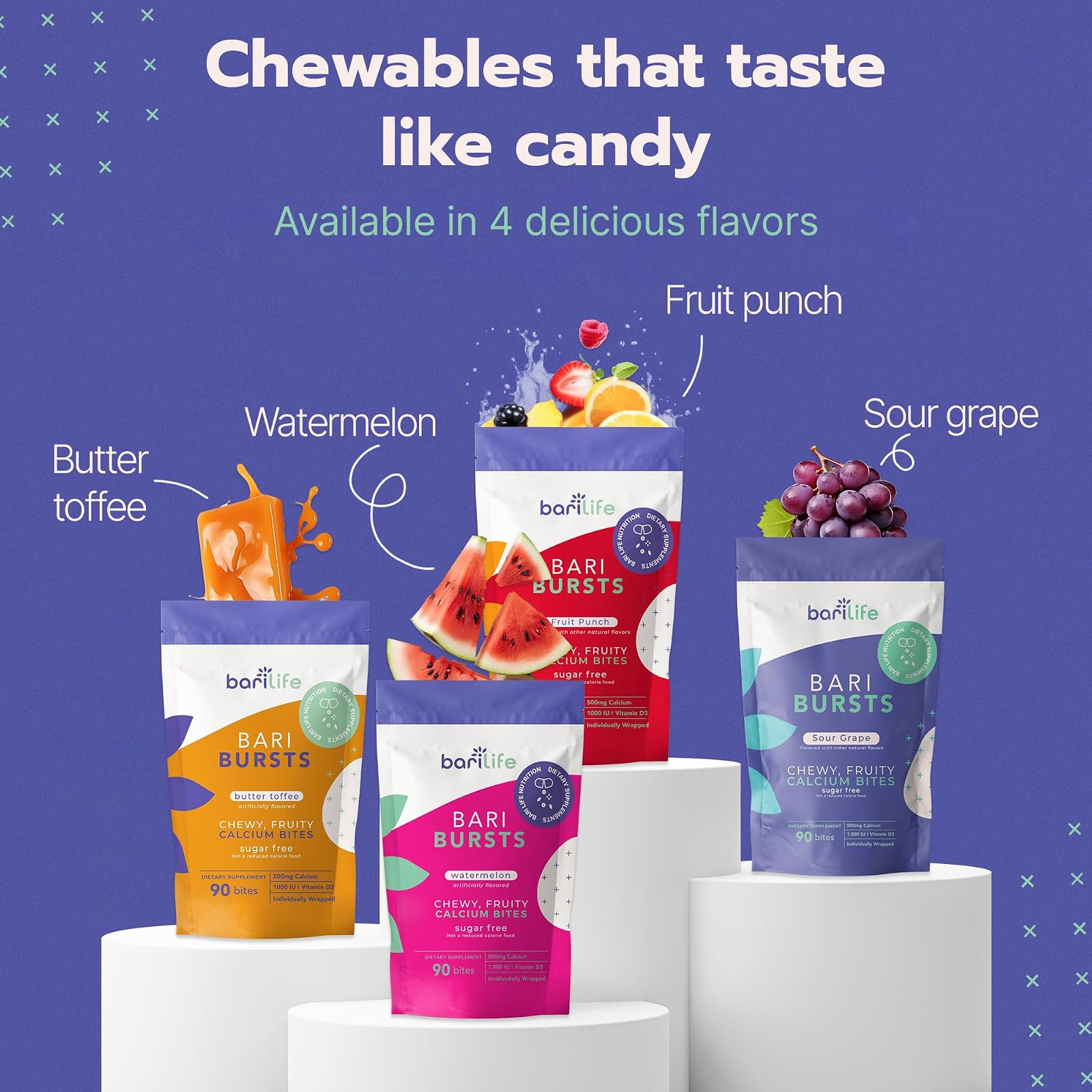 Daily calcium chews for health