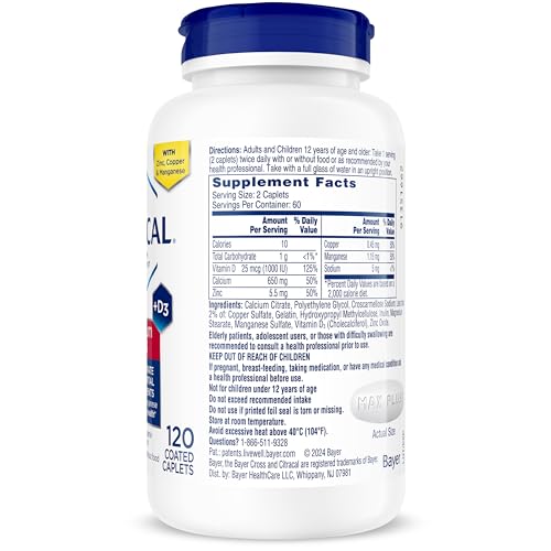 Daily calcium citrate for adults