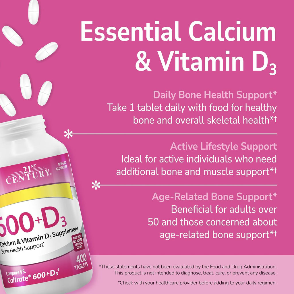 Daily calcium citrate for healthy bones