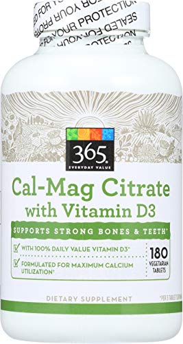 daily calcium citrate for strong bones