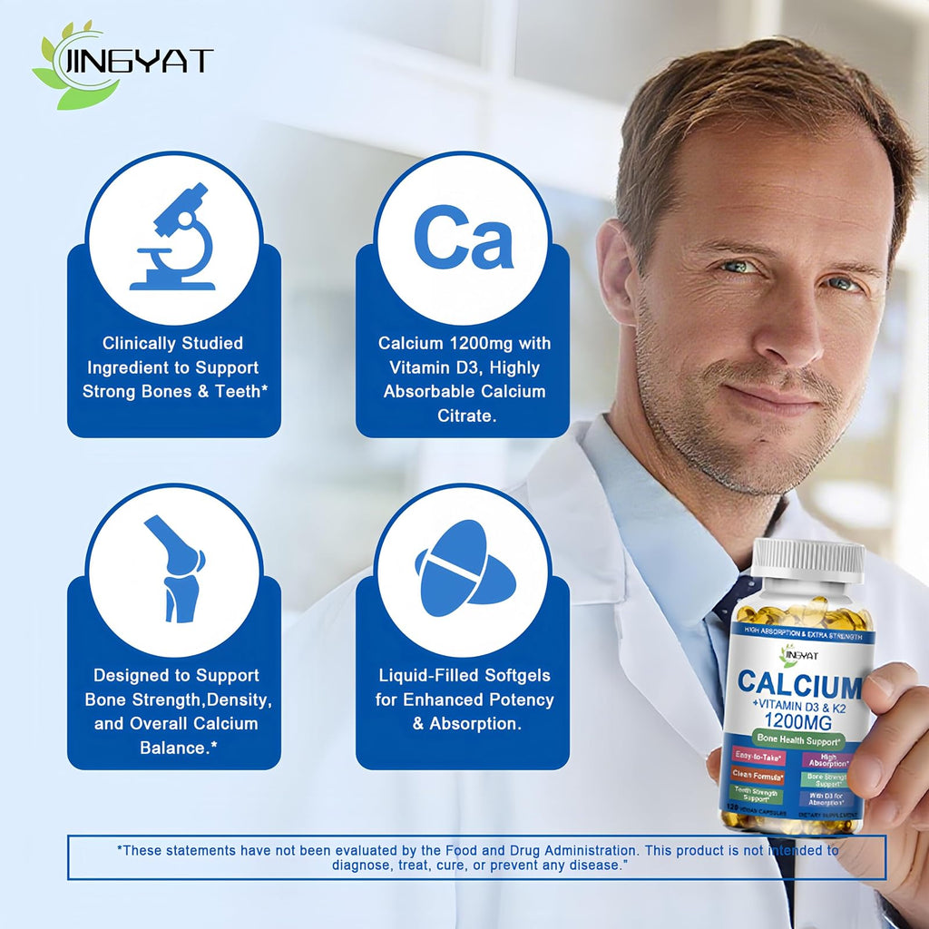 daily calcium citrate for strong bones
