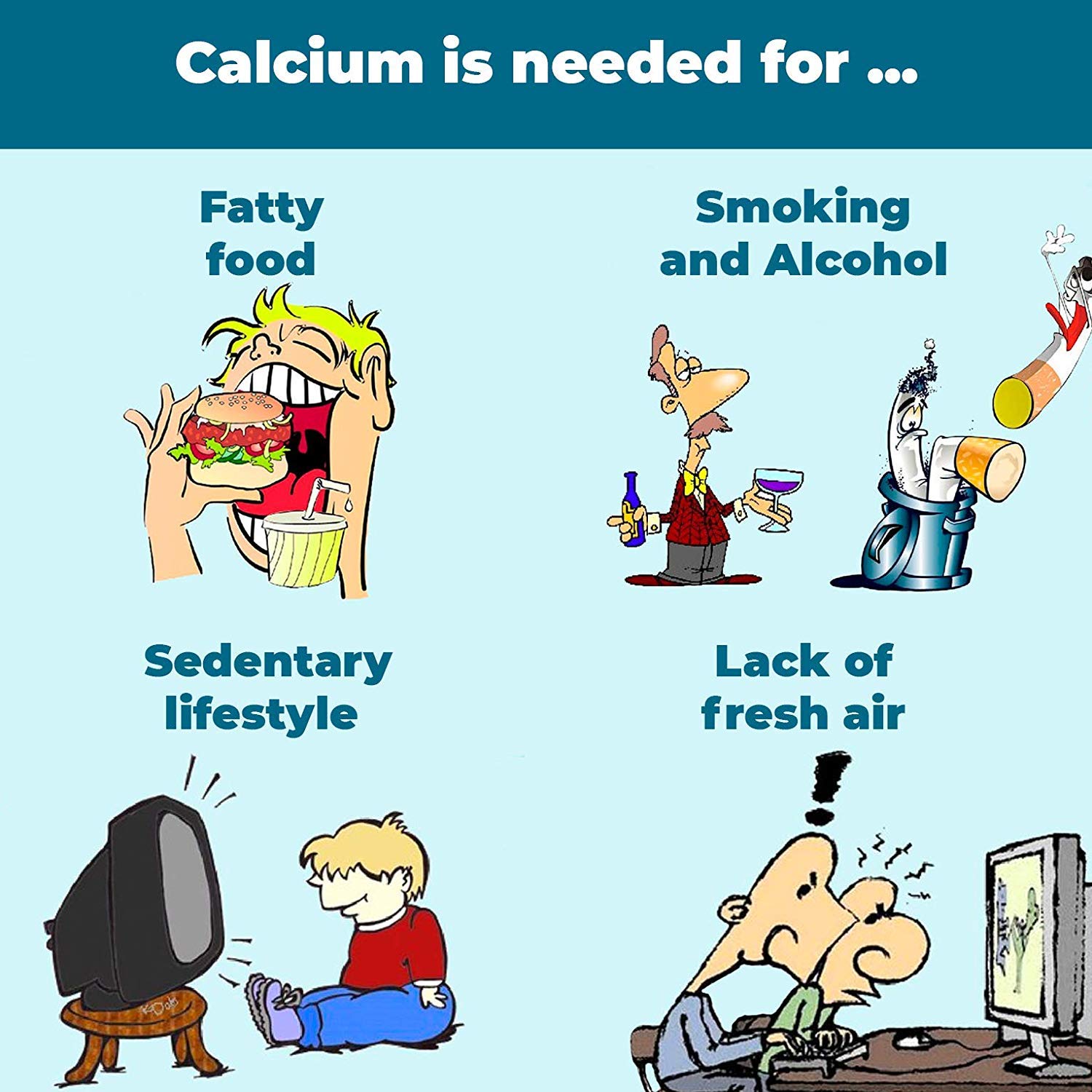 daily calcium for healthy aging