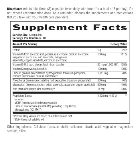 Daily calcium intake for overall health