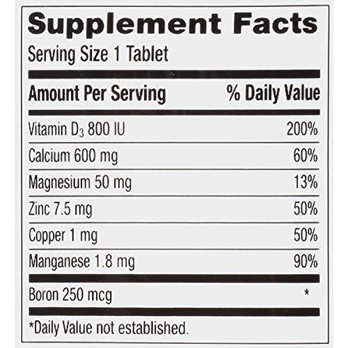 Daily calcium intake with Caltrate tablets