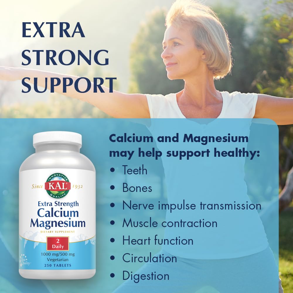 daily calcium magnesium for vitality