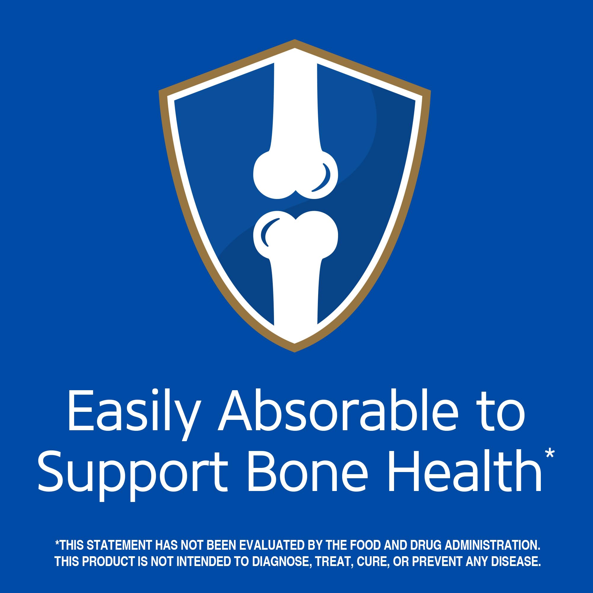 Daily calcium supplement for adults