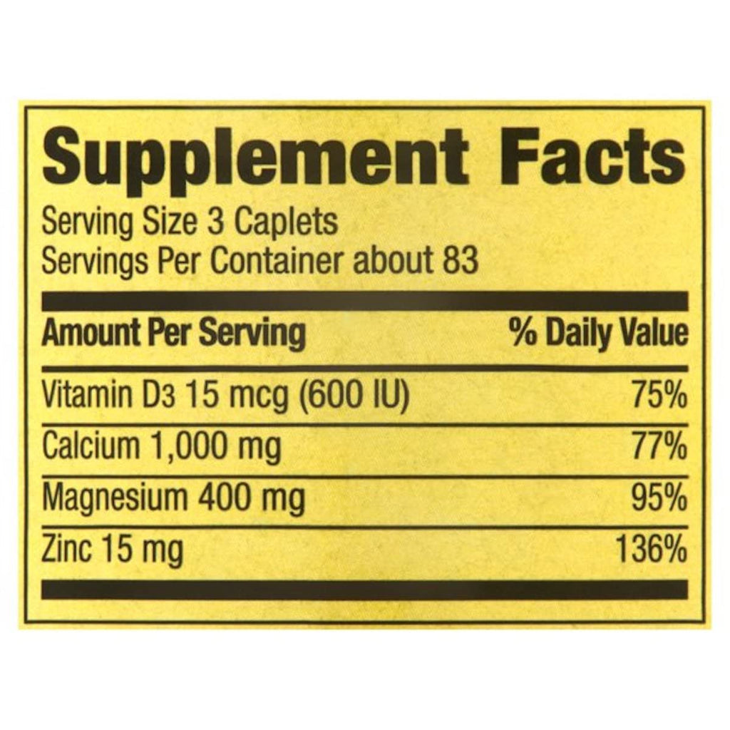 Daily calcium supplement for adults