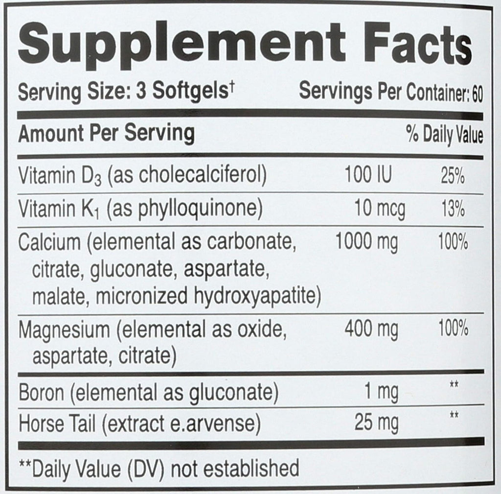 Daily calcium supplement for strong bones