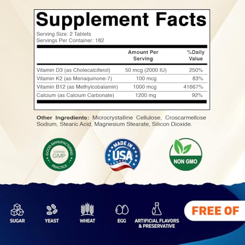 Daily calcium supplement for strong bones
