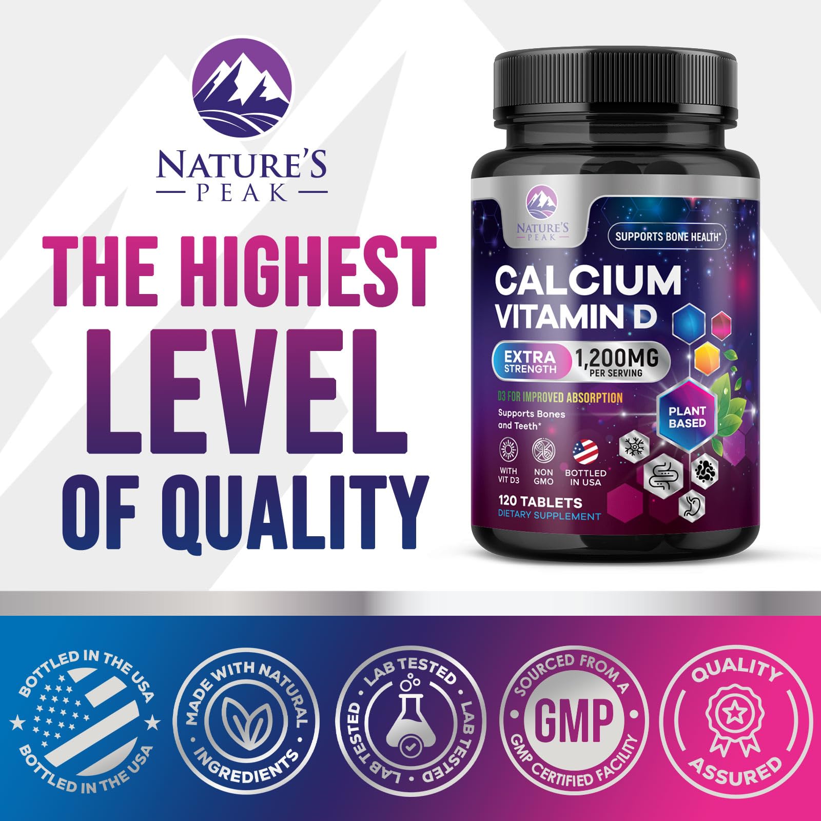 Daily calcium supplement for strong bones