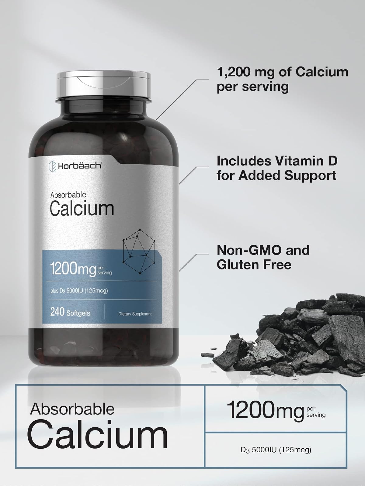 Daily calcium supplement for strong bones