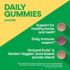Daily calcium supplement gummies for adults