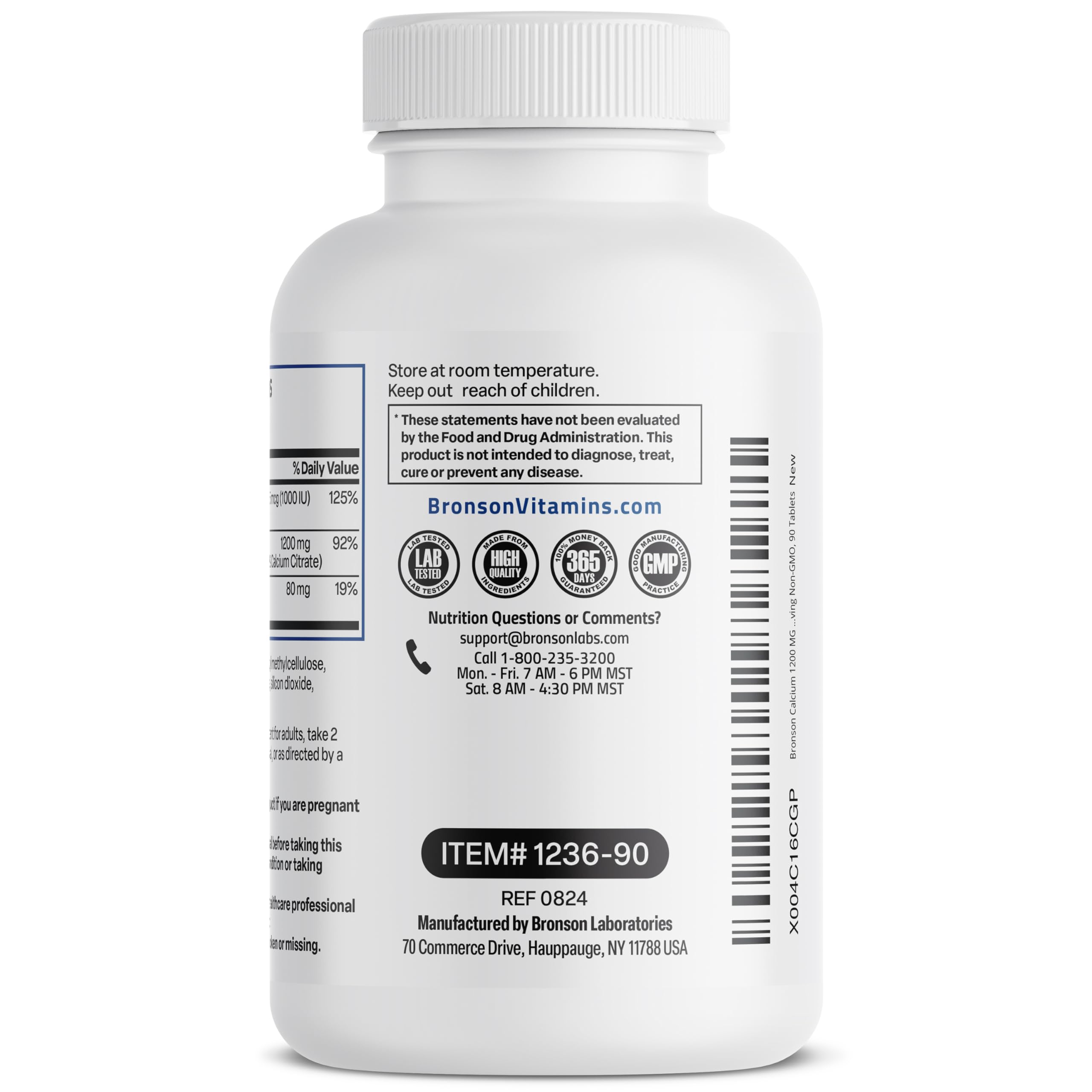 Daily calcium support for adults